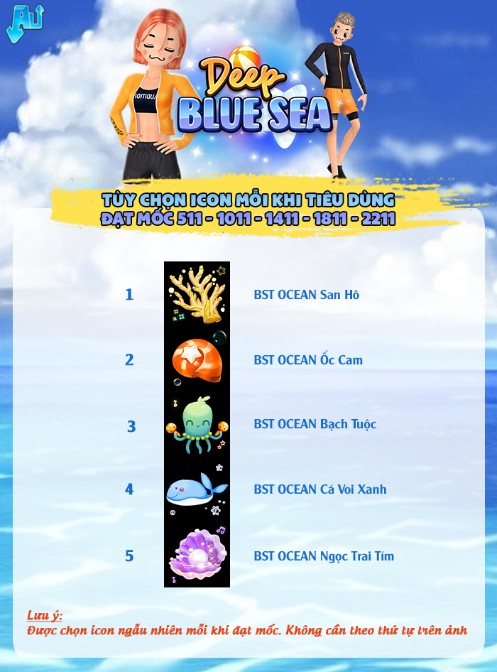 DEEP BLUE SEA: Lần đầu tiên có hải sản trong Audition